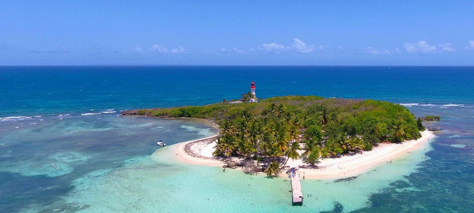 EVASION A L’ILET DU GOSIER ( GUADELOUPE) - Le lagon Bleu